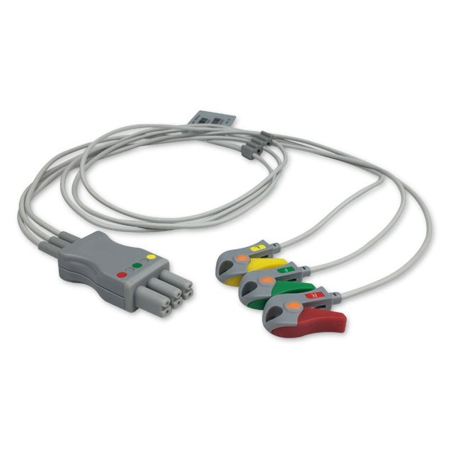 6017184 ECG Wires SM-Type 3-leads - Pinch Clamp / Grabber (IEC) - 812 ...